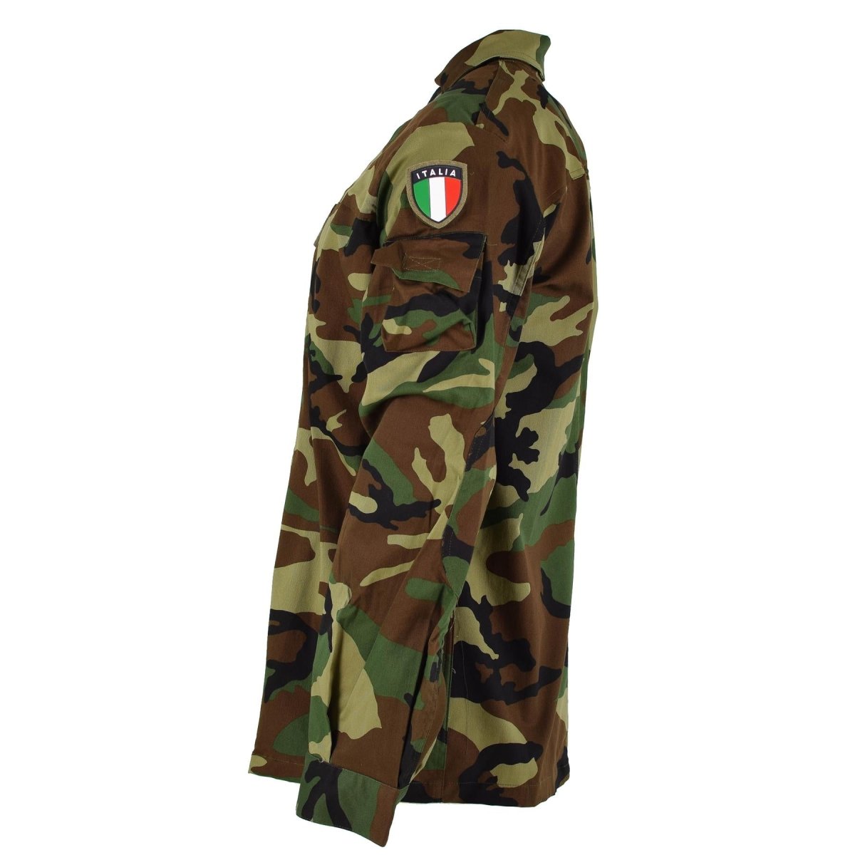 Italian combat jacket Original Italy military lightweight woodland camo ...