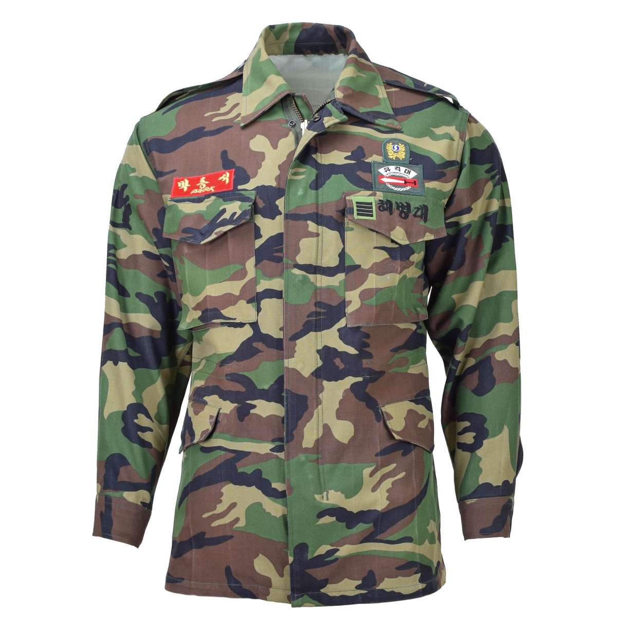 Korean military jacket original military parka M90 woodland camo ...