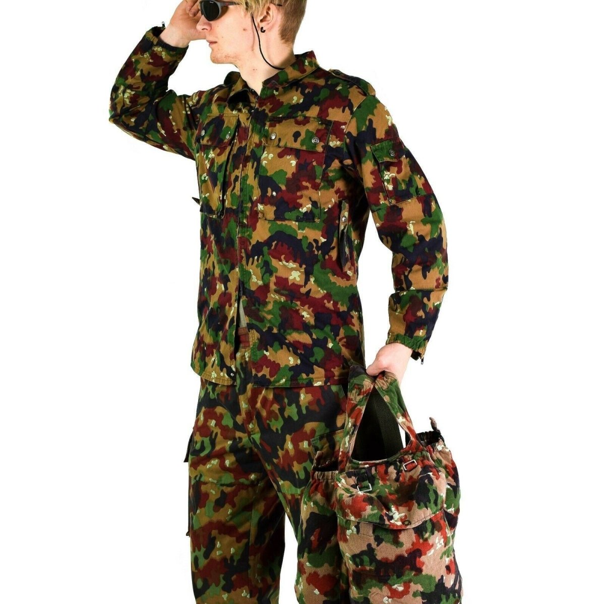 Alpenflage field shirt Original Swiss army jacket M83 combat Camo ...