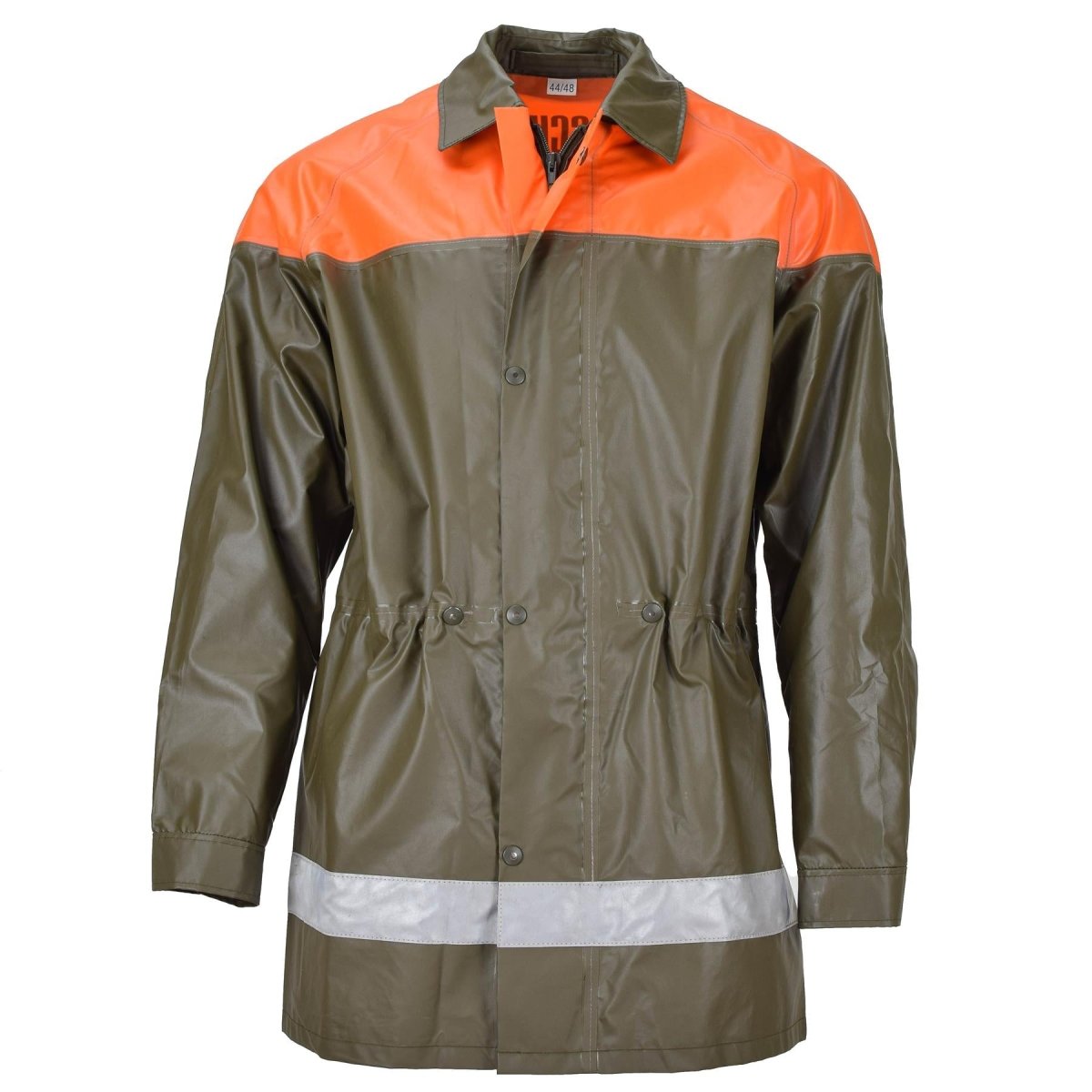 PVC rain jacket original Swiss army rain jacket olive civil protection ...