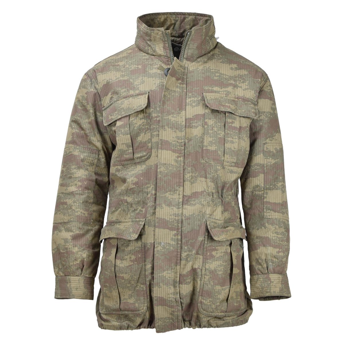 Military paratrooper jacket Original Turkish parka camo ripstop lined ...