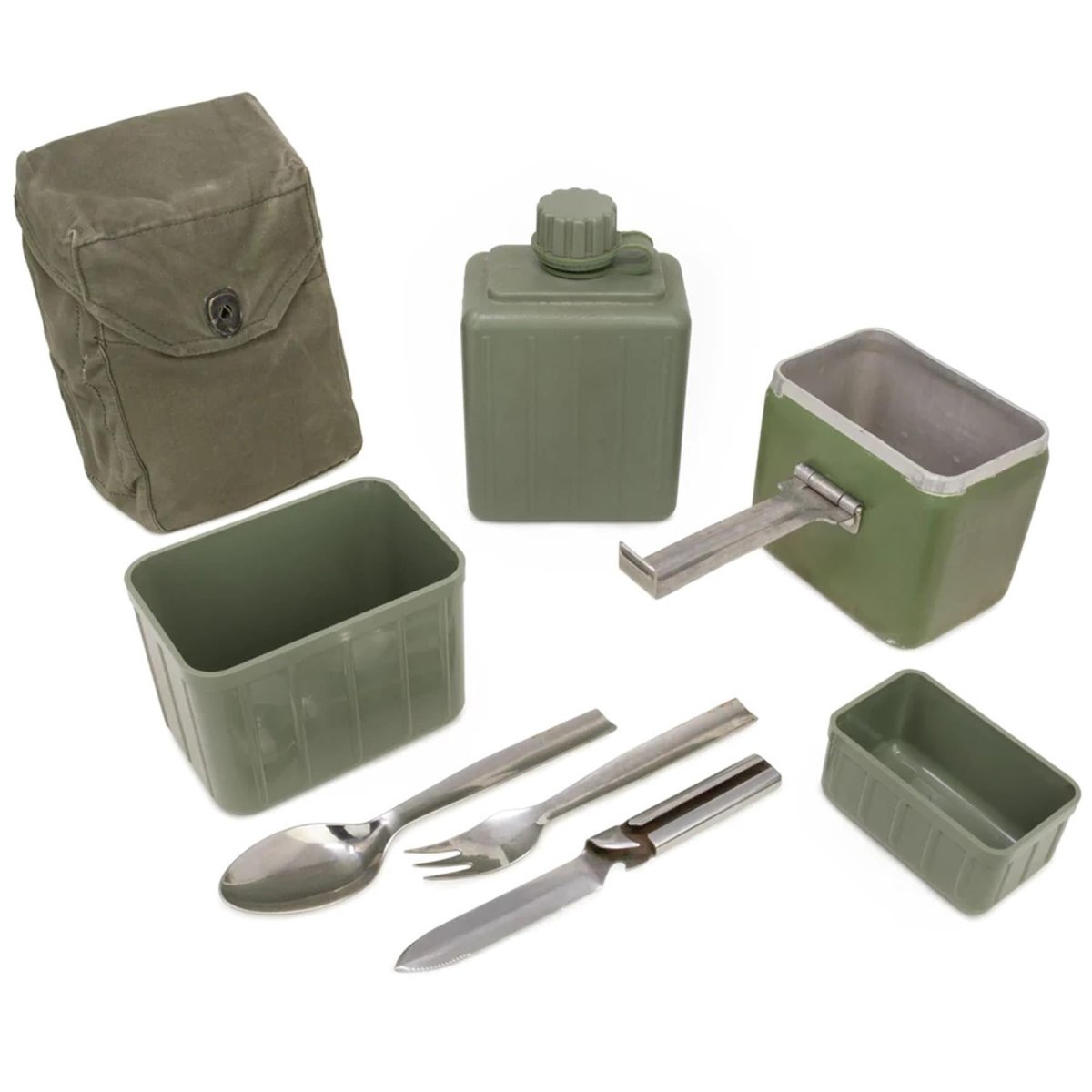 Military surplus canteen mess kit Original Yugoslavian Army cutlery ...