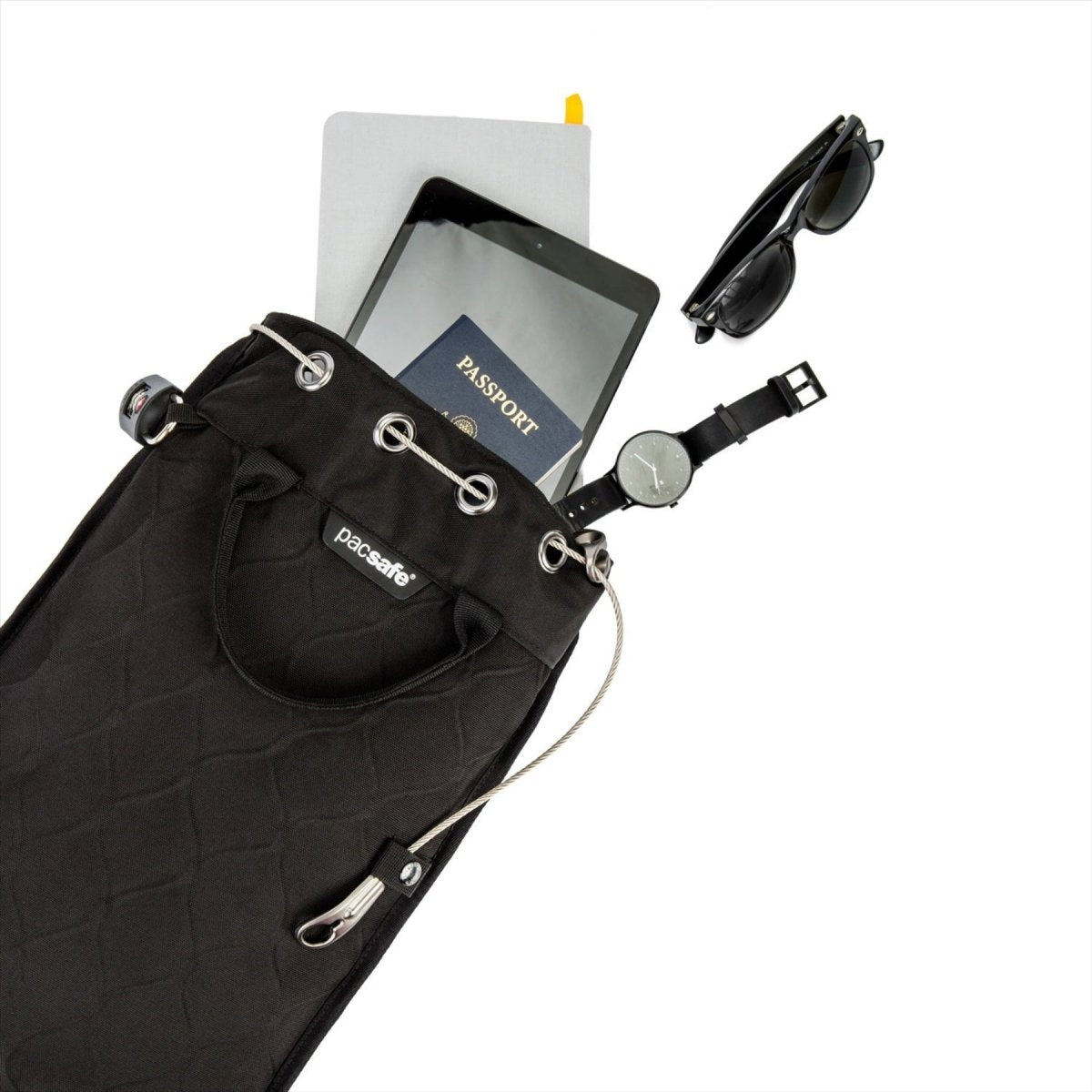 Pacsafe Travelsafe GII Portable Safe Bag 5L Anti Theft Cut Resistant B ...