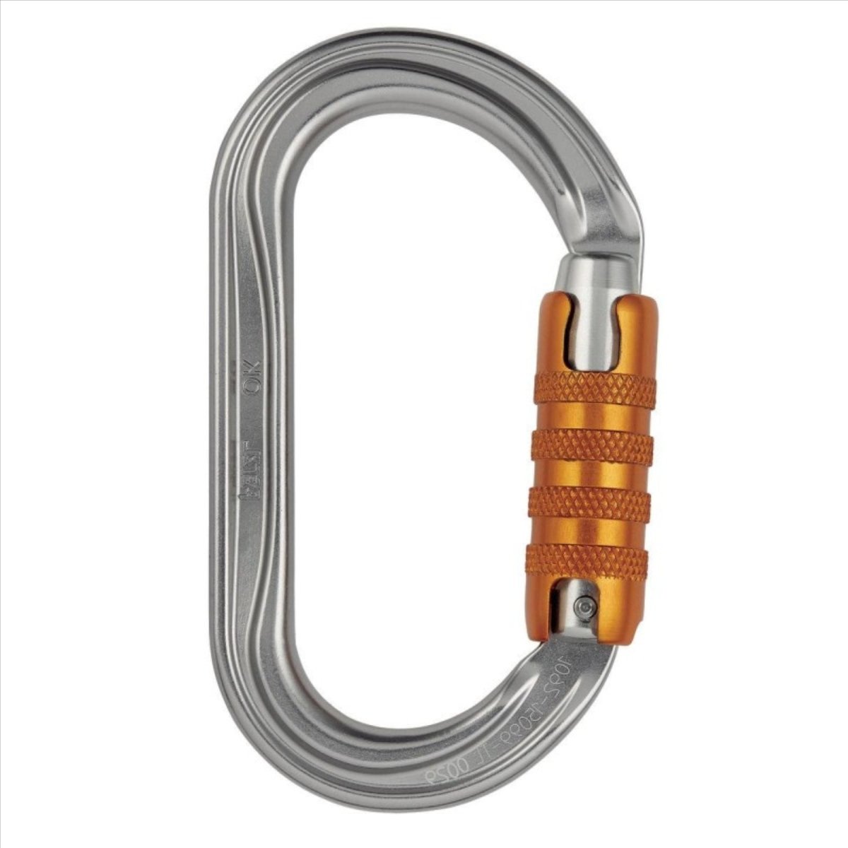 Petzl OK Triact Lock Carabine Ovaal Aluminium Lichtgewicht Rope Access ...