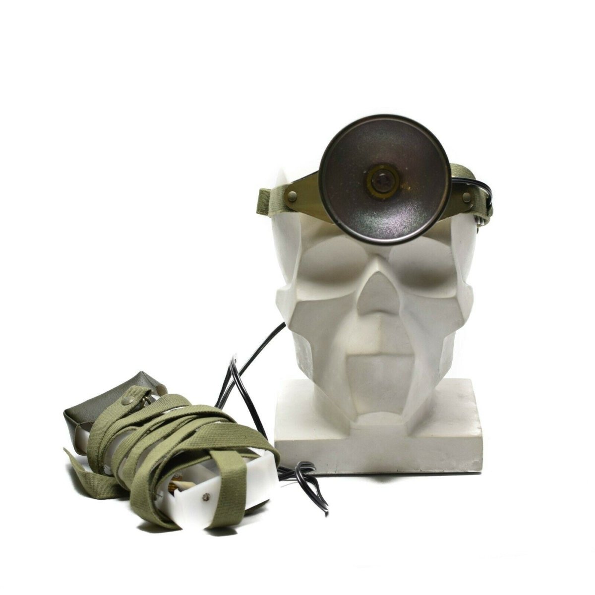 Vintage Swedish headlamp military army Head lamp Head torch