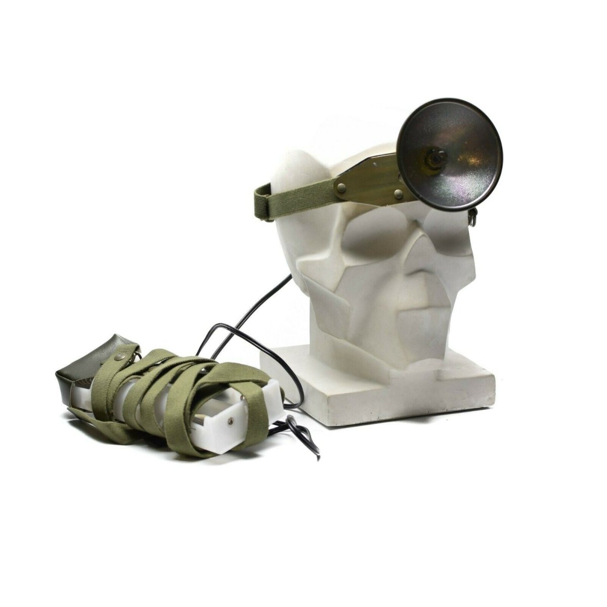 Vintage Swedish headlamp military army Head lamp Head torch - GoMilitar