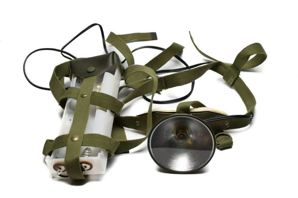 Vintage Swedish headlamp military army Head lamp Head torch - GoMilitar